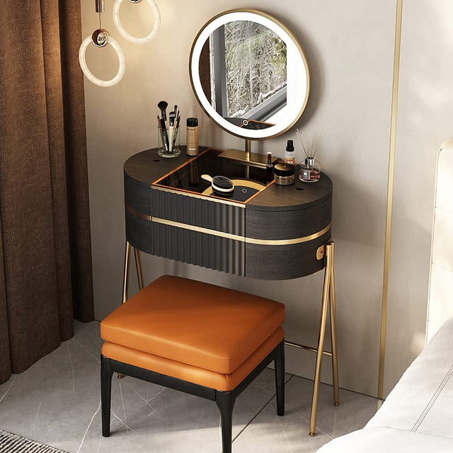 Bedroom Vanity Makeup Vanity Desk With Lights And Mirror – LANOKE
